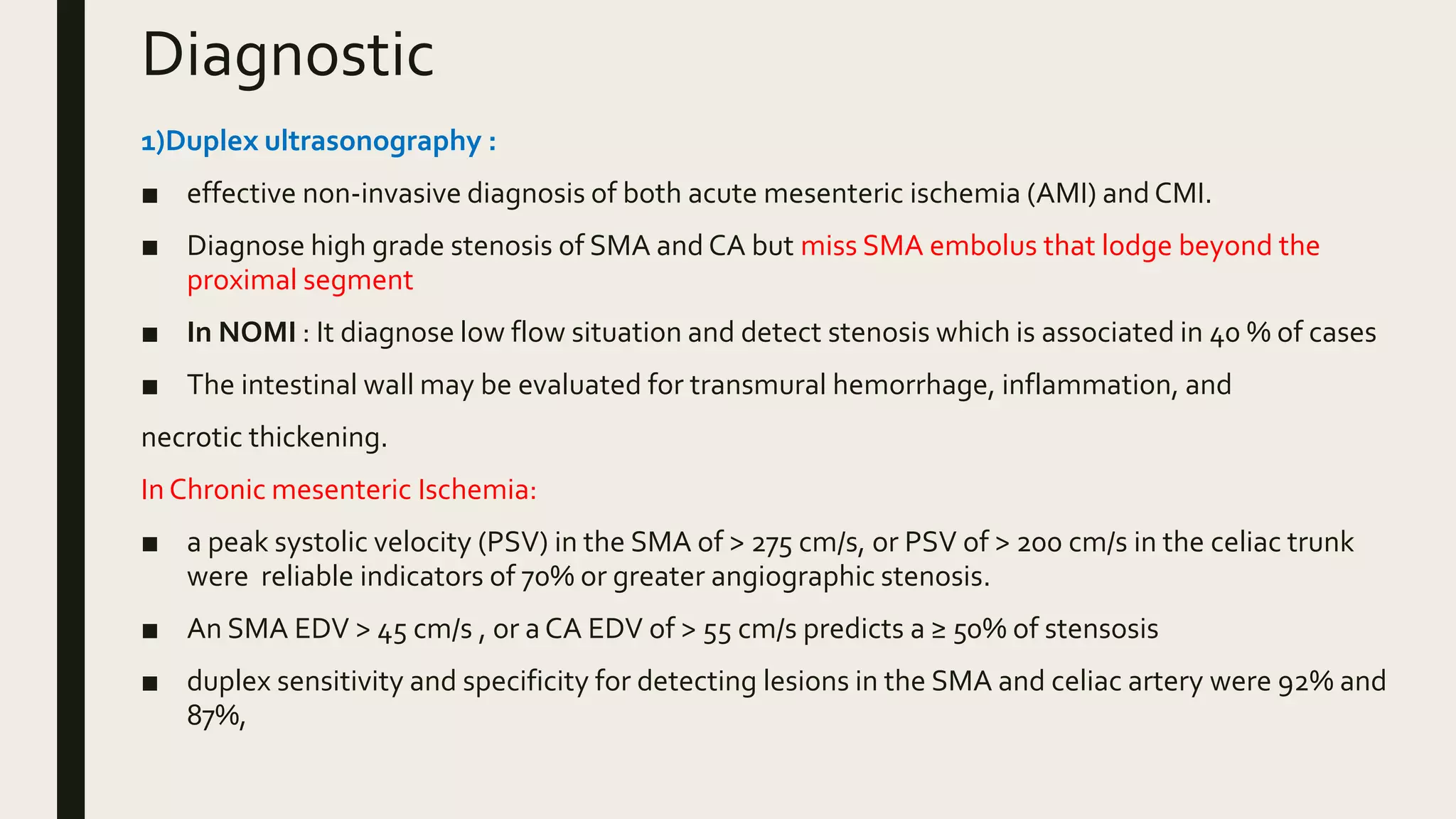 Mesenteric diseases | PPTX