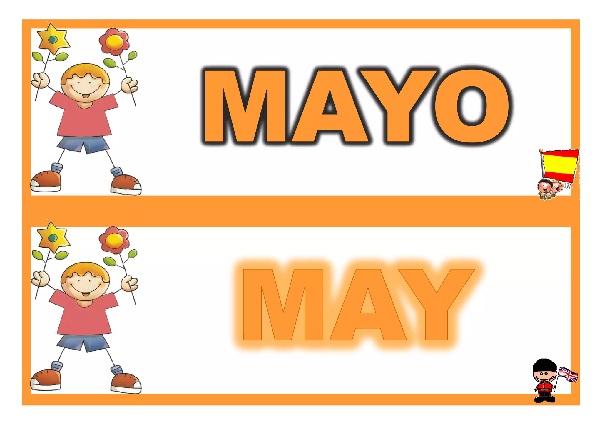 LOS MESES DEL AÑO EN INGLÉS Y ESPAÑOL | PDF