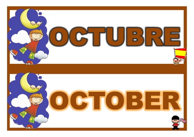 LOS MESES DEL AÑO EN INGLÉS Y ESPAÑOL | PDF