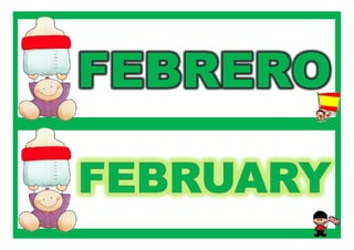 LOS MESES DEL AÑO EN INGLÉS Y ESPAÑOL | PDF