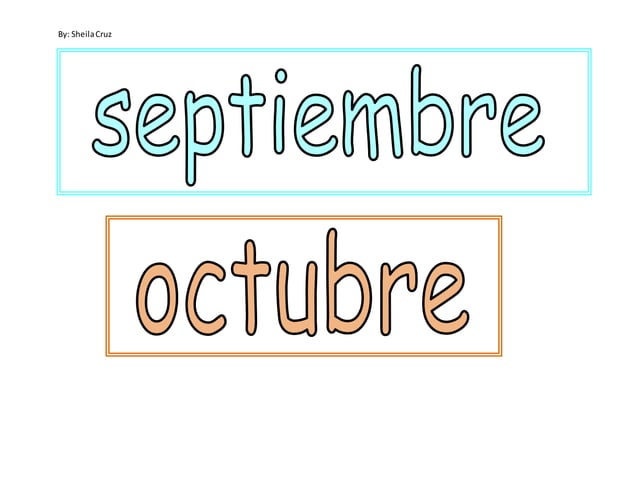 Meses y dias de la semana | PPT