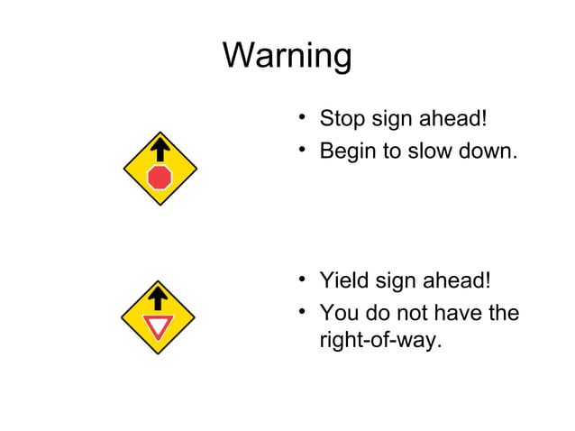 Signs, Signals, and Road Markings | PPT