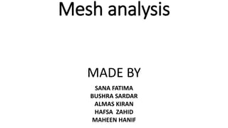 Mesh analysis | PPTX