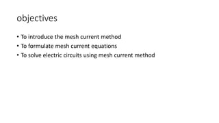 Mesh analysis | PPTX