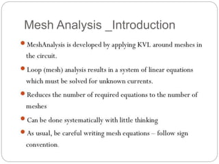 Mesh analysis | PPT