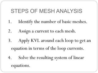 Mesh analysis | PPT