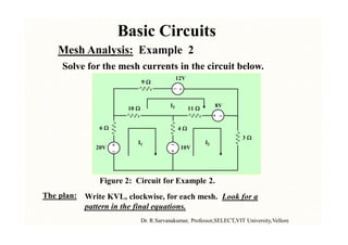 Mesh analysis dc circuit | PDF