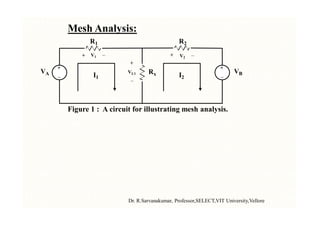 Mesh analysis dc circuit | PDF