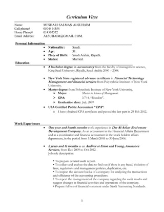 Meshari alsuhaim cv | PDF