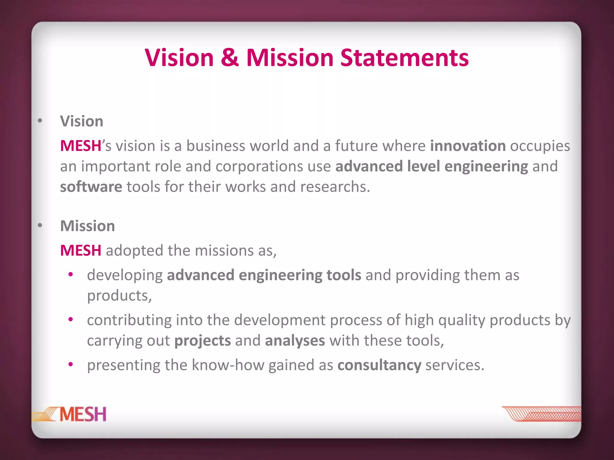 Mesh Company Presentation | PPT