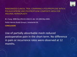 MESHES AND METHODS OF FIXATION.pptx