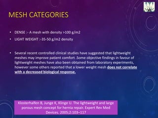 MESHES AND METHODS OF FIXATION.pptx