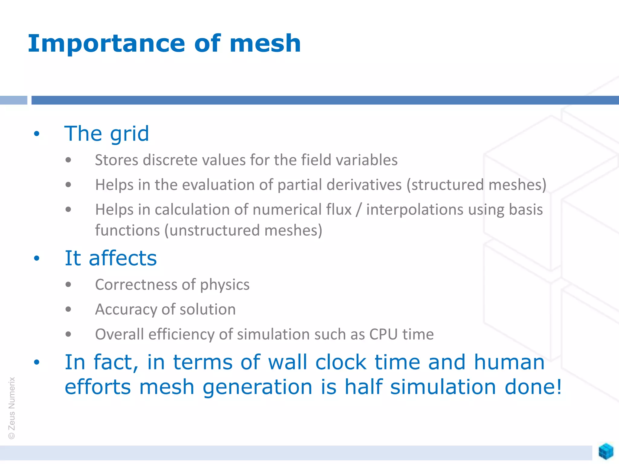 Mesh generation in CFD | PPTX