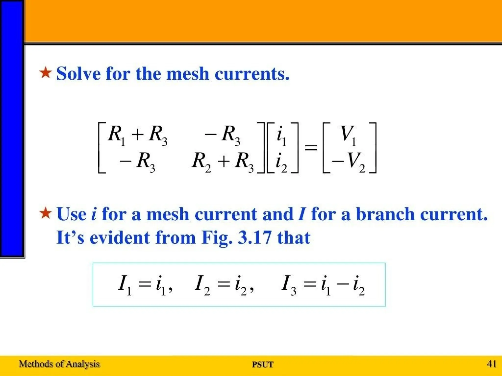 Mesh & Nodal analysis used in circuit analysis | PPT