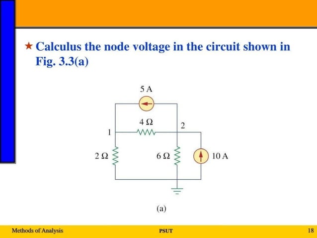 Mesh & Nodal analysis used in circuit analysis | PPT