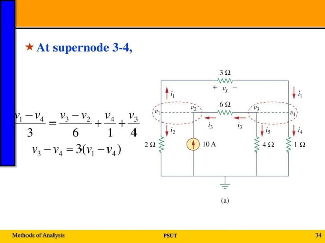 Mesh & Nodal analysis used in circuit analysis | PPT