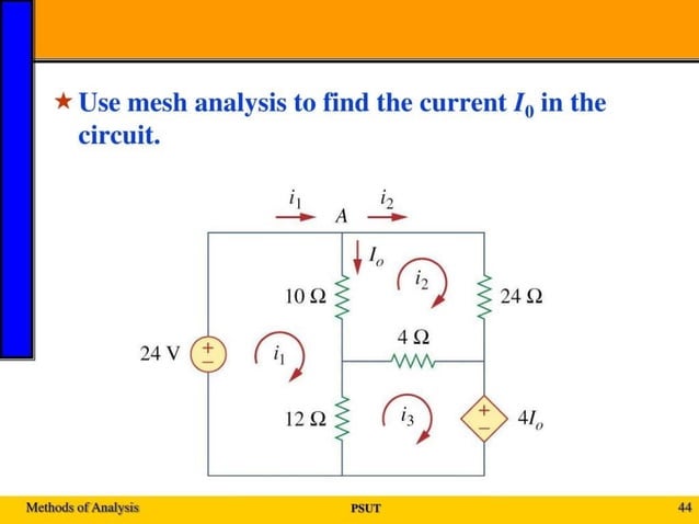 Mesh & Nodal analysis used in circuit analysis | PPT