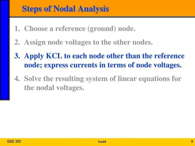 Mesh & Nodal analysis used in circuit analysis | PPT