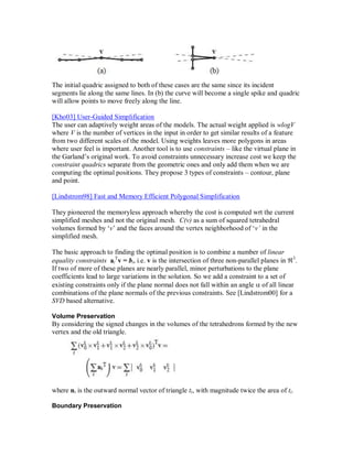 Mesh simplification notes | PDF