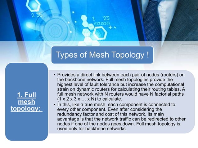 Mesh Topology Pptx Computer Networking Computing