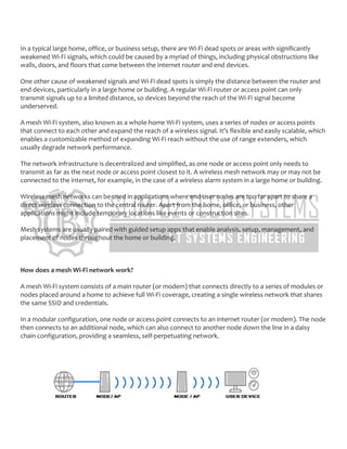 MESH WIFI.pdf | Computer Networking | Computing