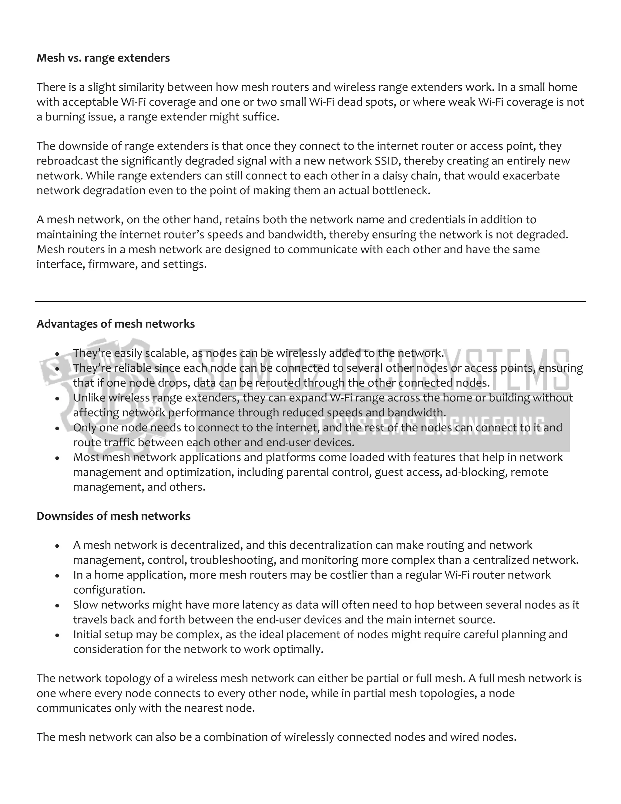 MESH WIFI NETWORK : An understanding of Mesh Networking | PDF