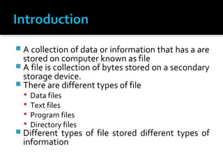 Mesics lecture files in 'c' | PPT