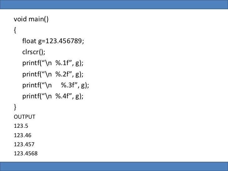 Mesics lecture 5 input – output in ‘c’