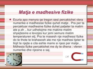 Mesimet ne fizike | ODP