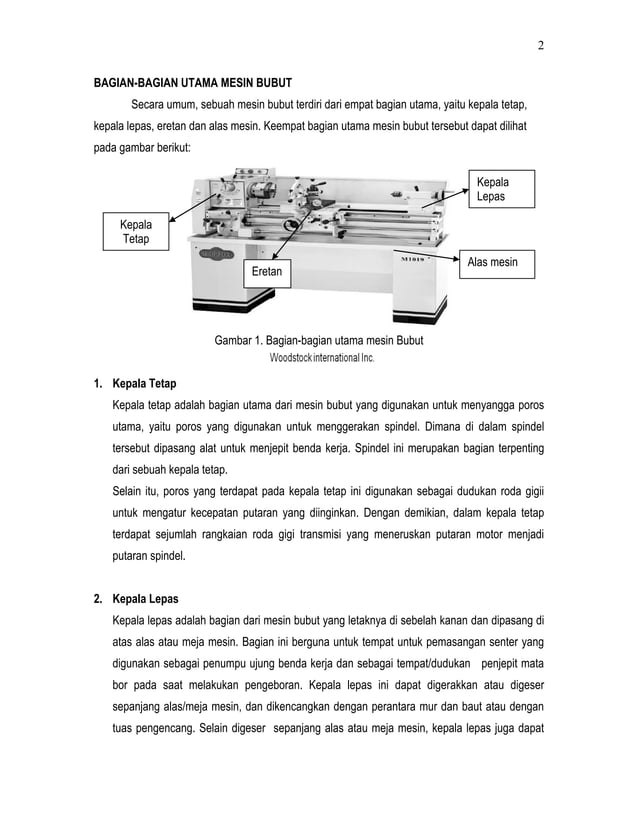 Mesin bubut | PDF