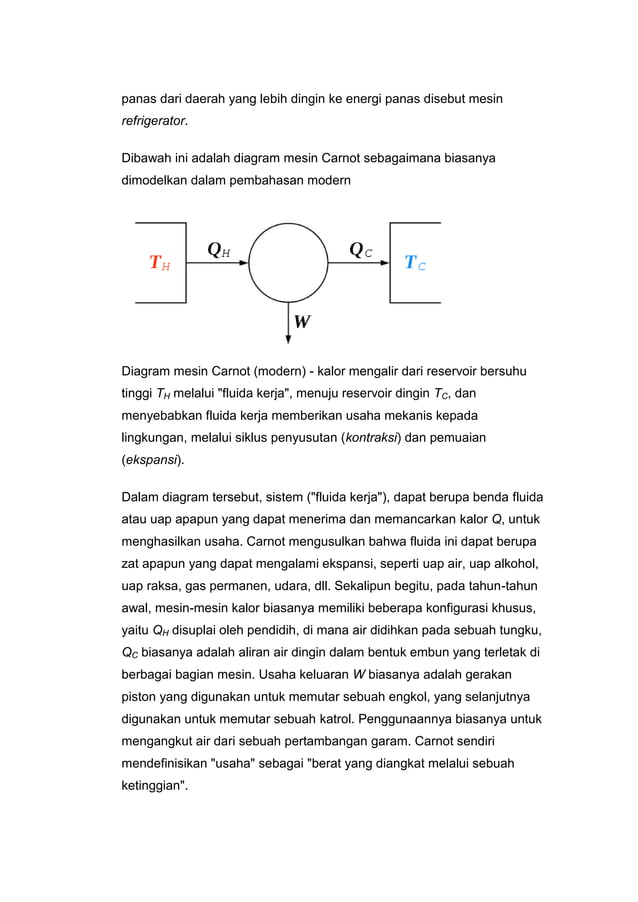Mesin carnot | DOCX