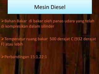 Mesin diesel | PPTX
