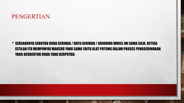 Mesin gerinda | PPTX