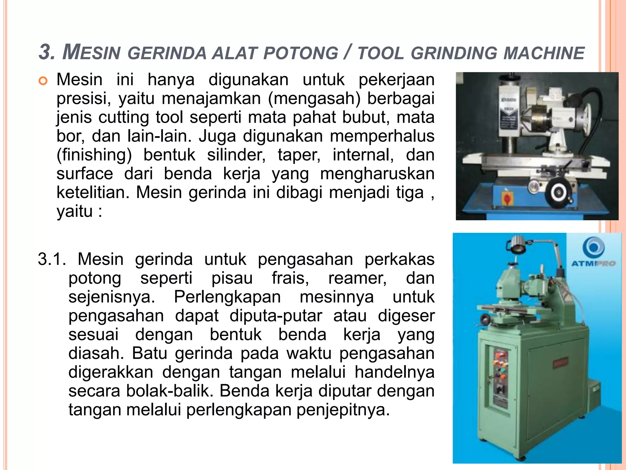 Mesin gerinda finish | PPTX