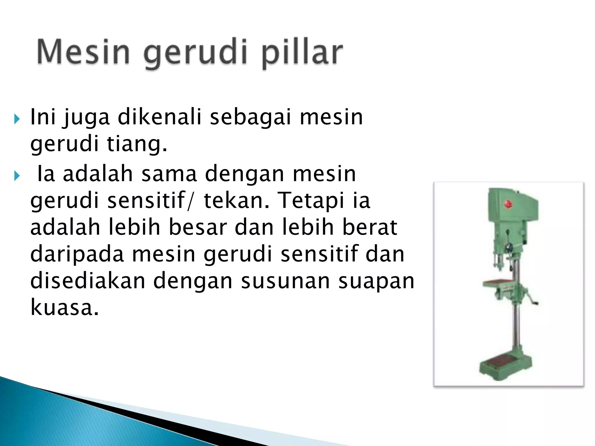 Mesin gerudi | PPTX