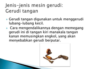 Mesin gerudi | PPTX