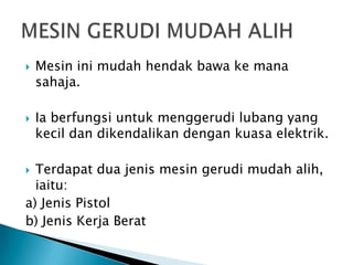 Mesin gerudi | PPTX