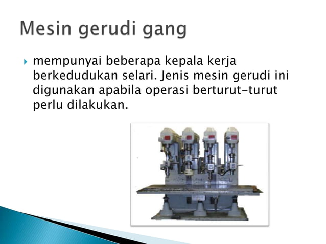Mesin gerudi | PPTX