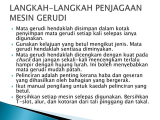 Mesin gerudi | PPTX