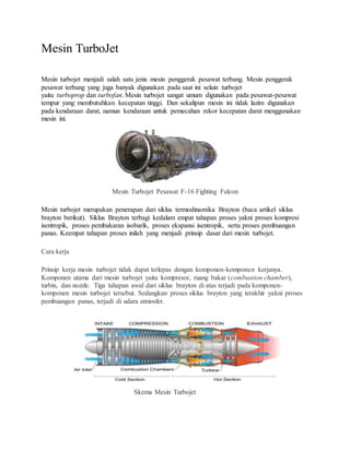 Mesin turbo jet | DOCX