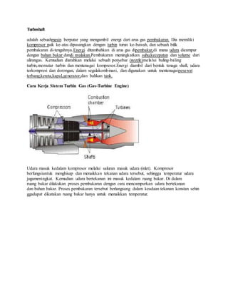 Mesin turbo jet | DOCX