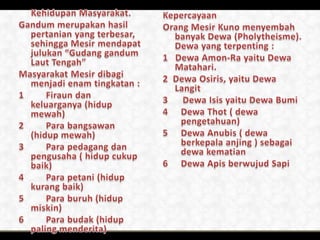 Presentasi Sejarah Mesir kuno | PPTX