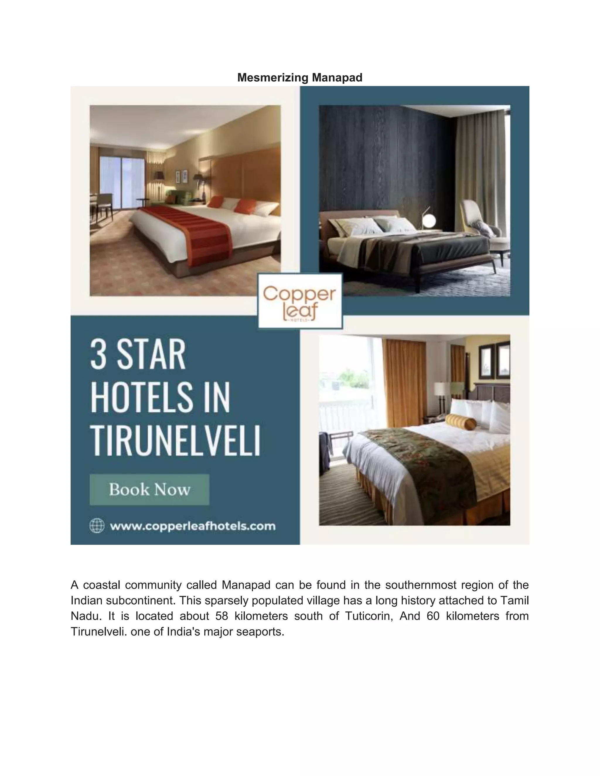 Mesmerizing Manapad | DOCX