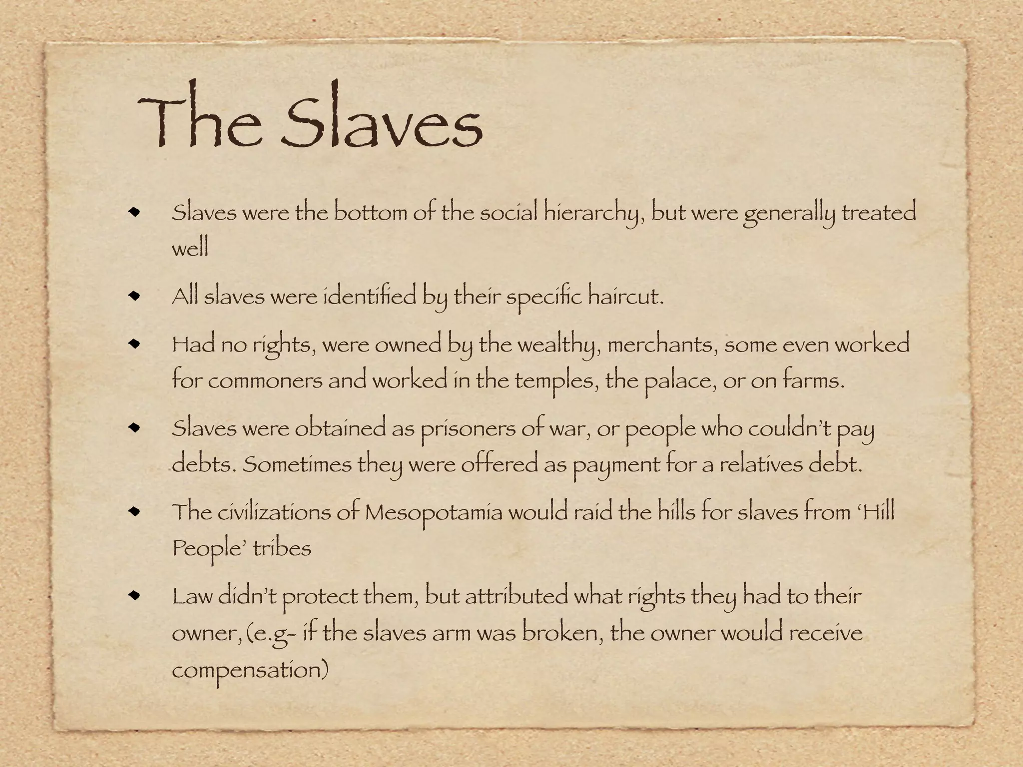 Mesopotamian social structure | KEY