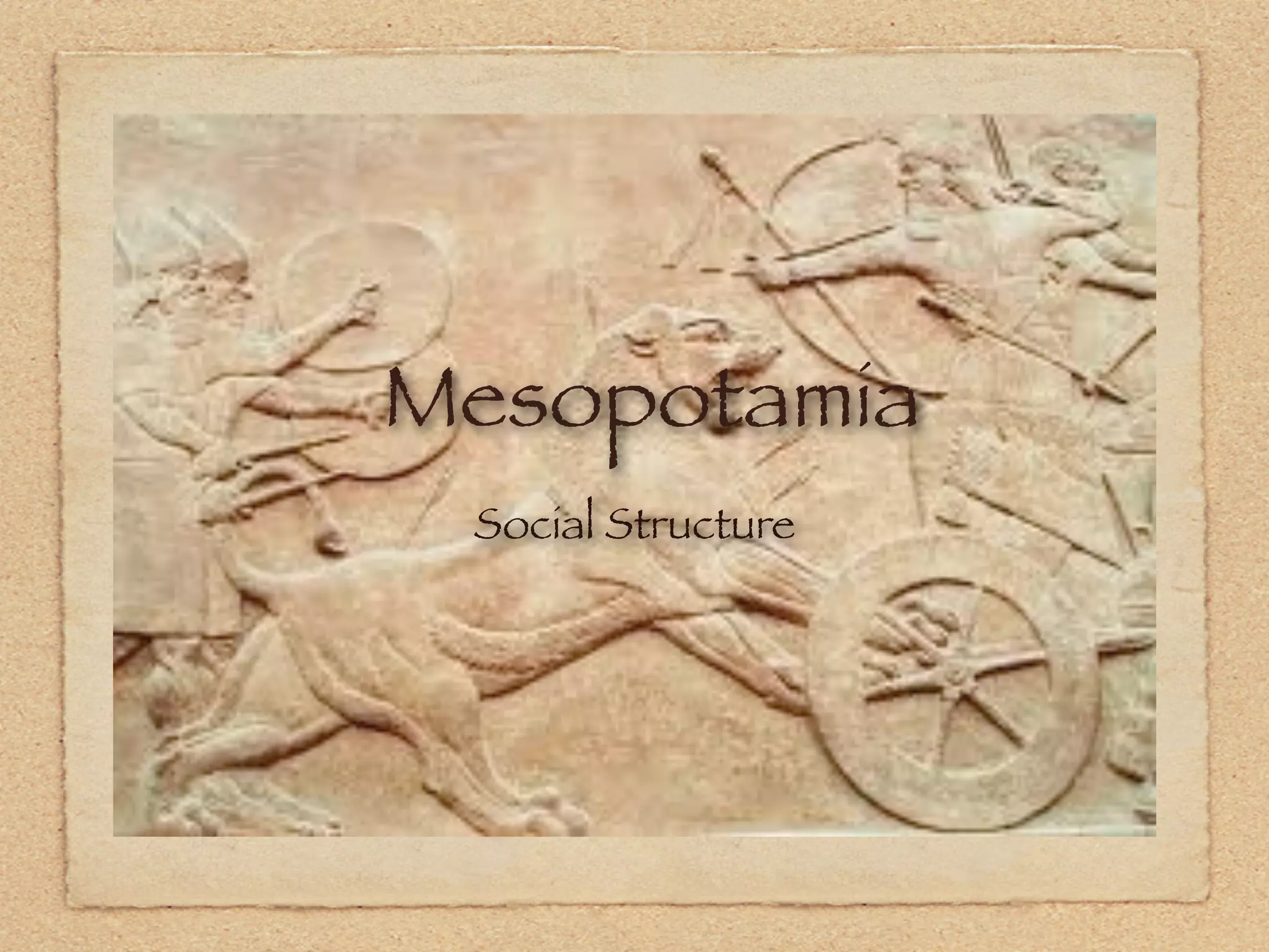 Mesopotamian social structure | KEY
