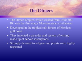 Mesoamerican Civilizations | PPT