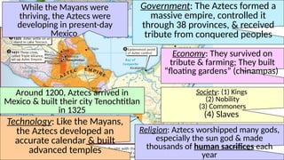 MesoAmerican Civilizations: Aztec, Incan, Mayan | PPTX | Religion ...