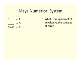 Mesoamerican, The Maya | PPT