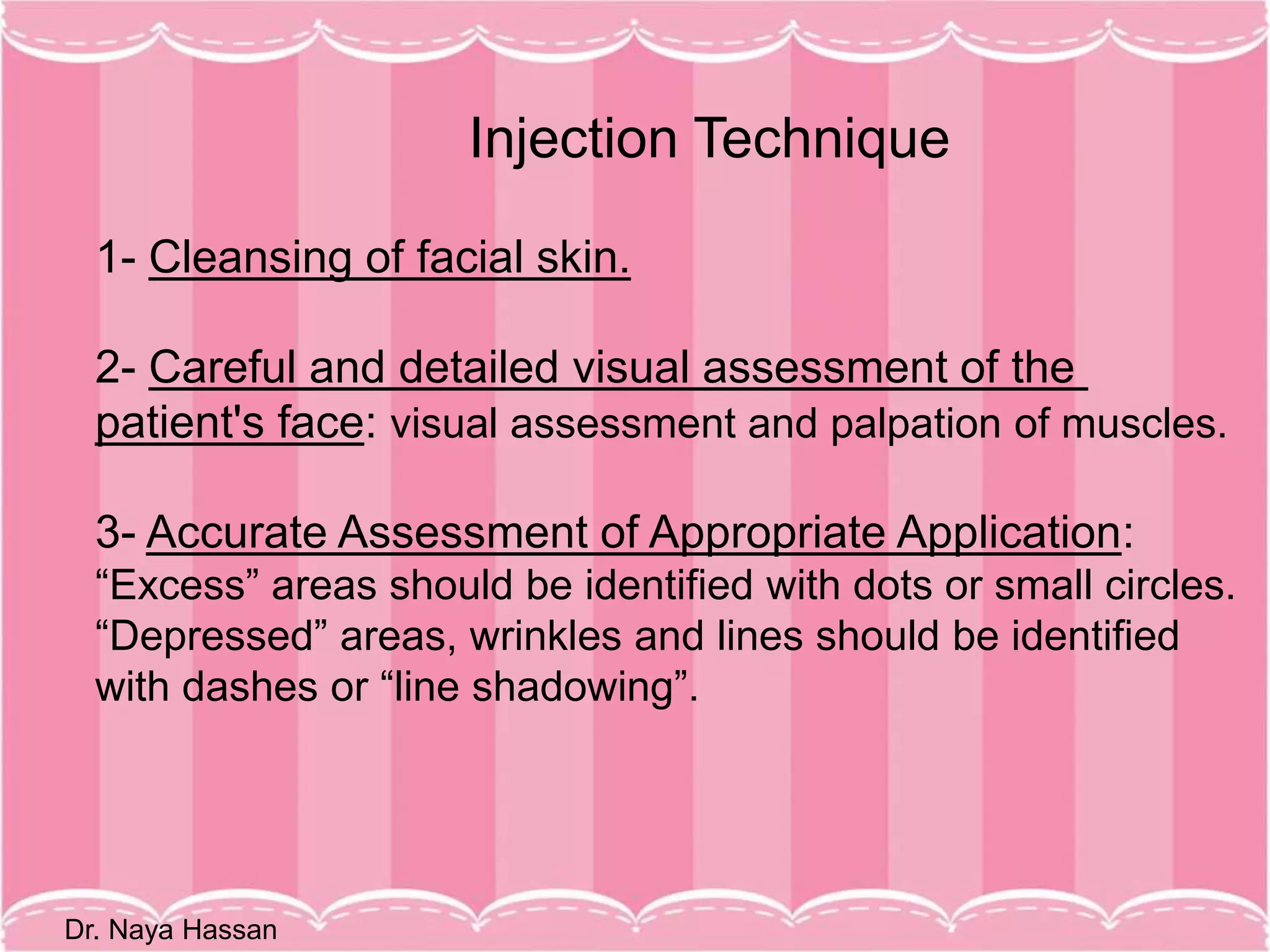 Mesobotox: a New Technique for Aesthetic Treatments | PPTX
