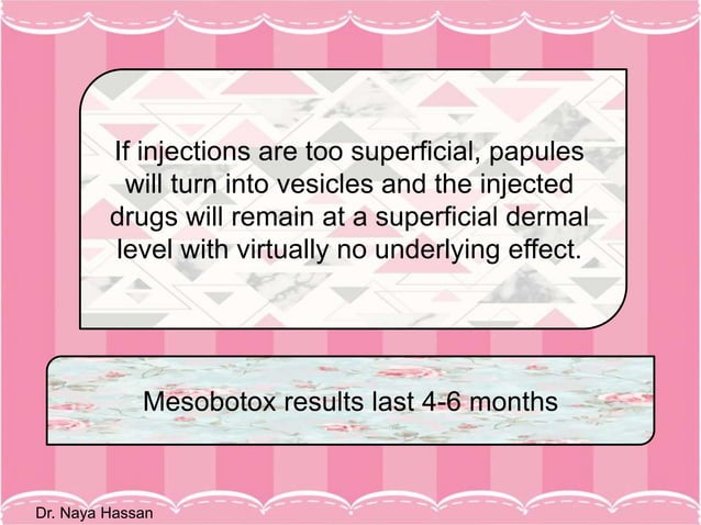 Mesobotox: a New Technique for Aesthetic Treatments | PPTX